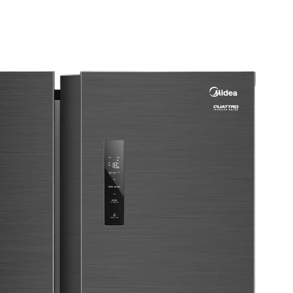 Heladera Black Inverter 587L Side by side Midea MDRS710FGG28W - EDIFICA